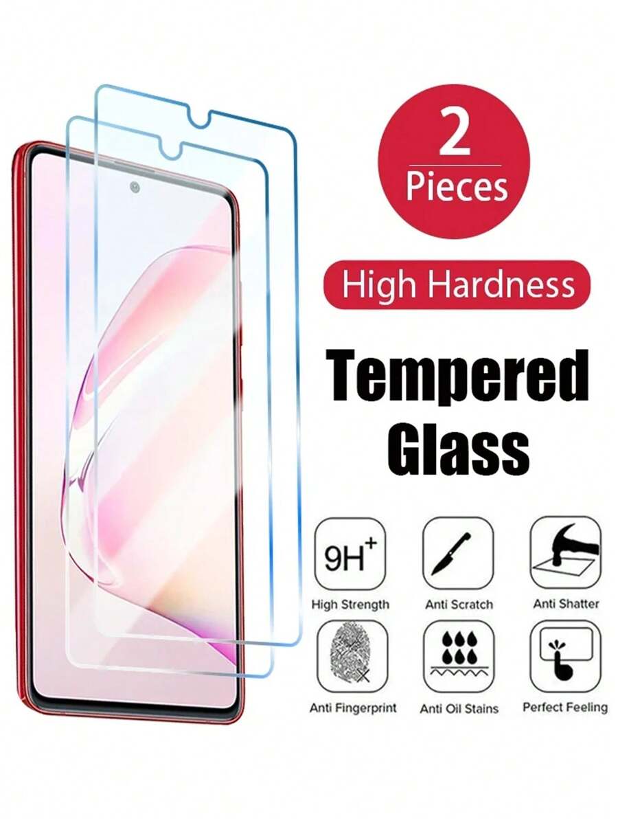 2PCS Transparent Tempered Glass Compatible With Samsung Galaxy S24 Ultra S24 PLUS S24 S23FE S23 ...