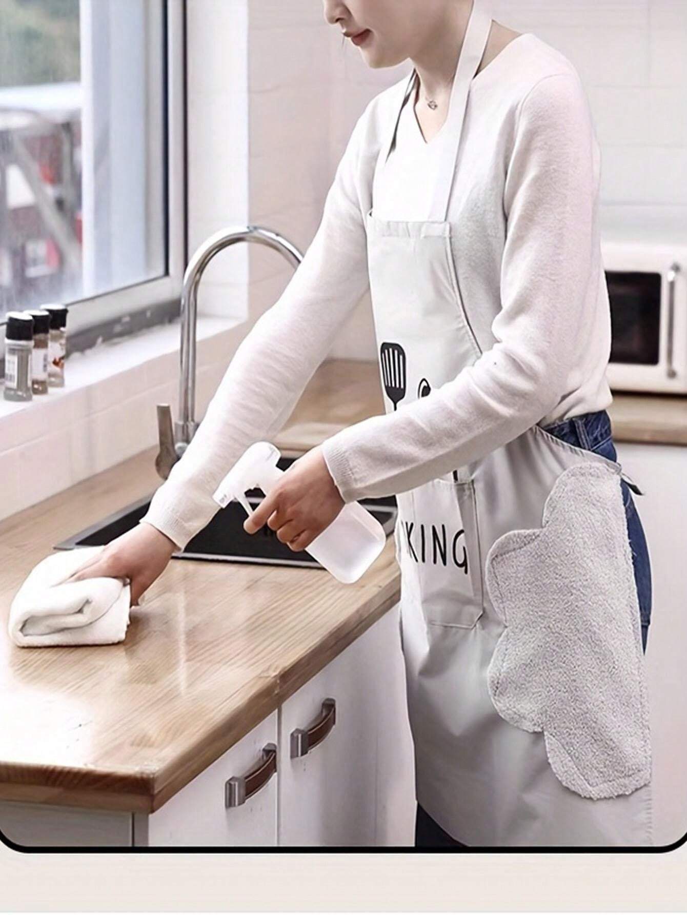 1/2pcs Pocketed Adjustable Apron, Waterproof & Oilproof Kitchen ...