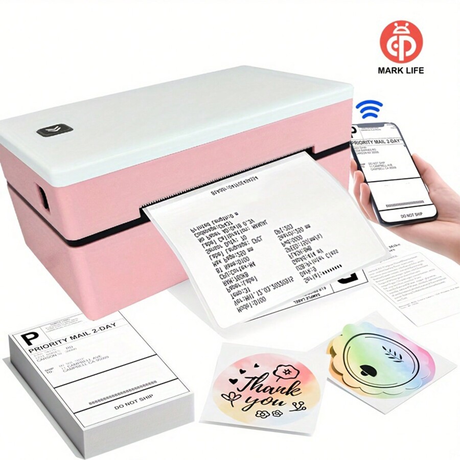 Marklife D200 Shipping Label Printer 4x6 - Wireless Hot Label Printer ...