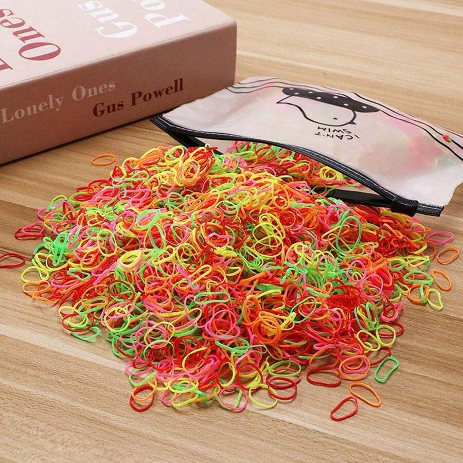 1000PCS Disposable Rubber Band For Girls And Babies, Constantly Pulled ...