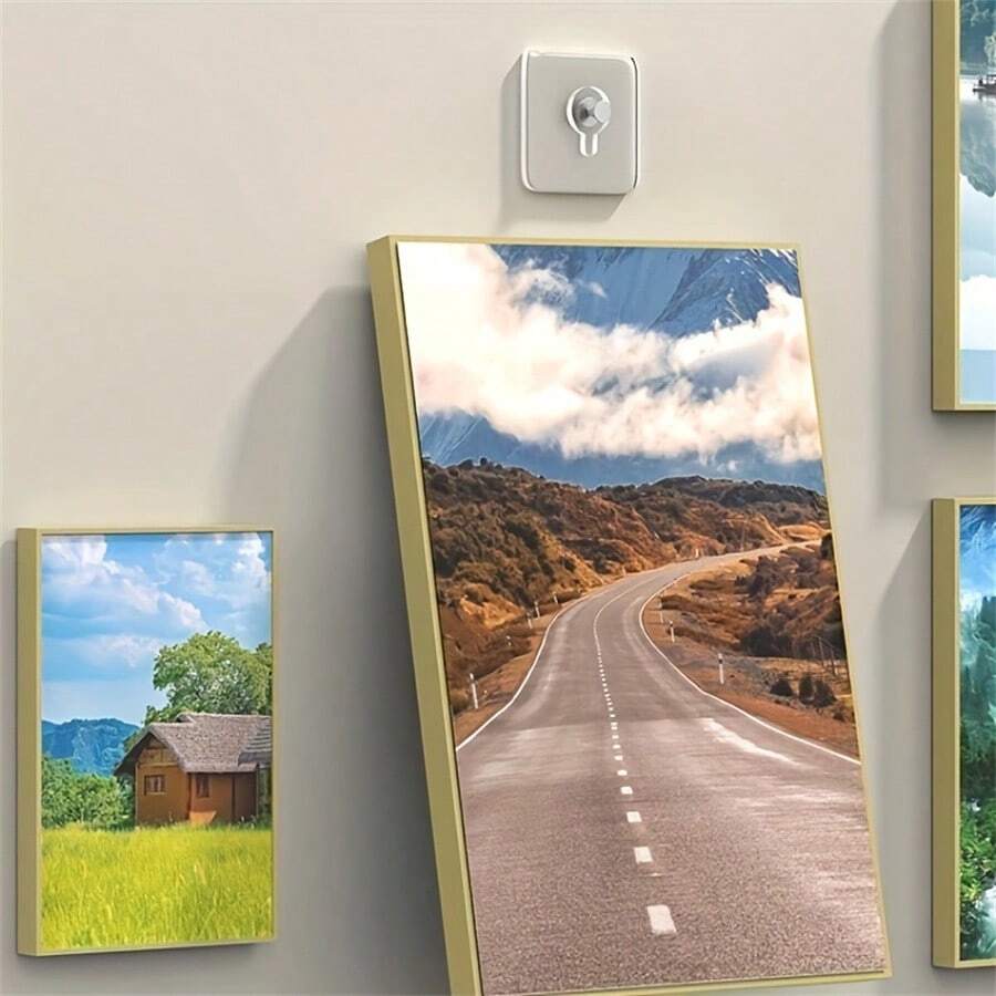 30-Pack Plastic No-Drill Self-Adhesive Picture Hangers - Traceless ...