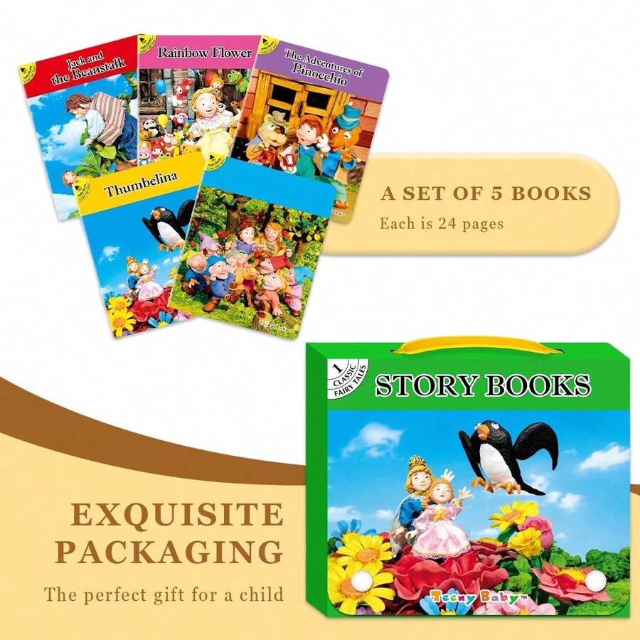 1 Box Set Of 5 English Children's Bedtime Story Books, Kids' Favorite ...