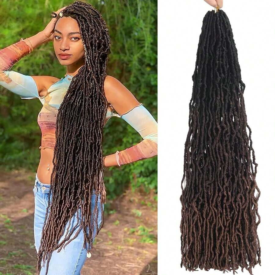 New Faux Locs Crochet Hair 36 Inch Soft Crochet Locs For Butterfly Locs ...