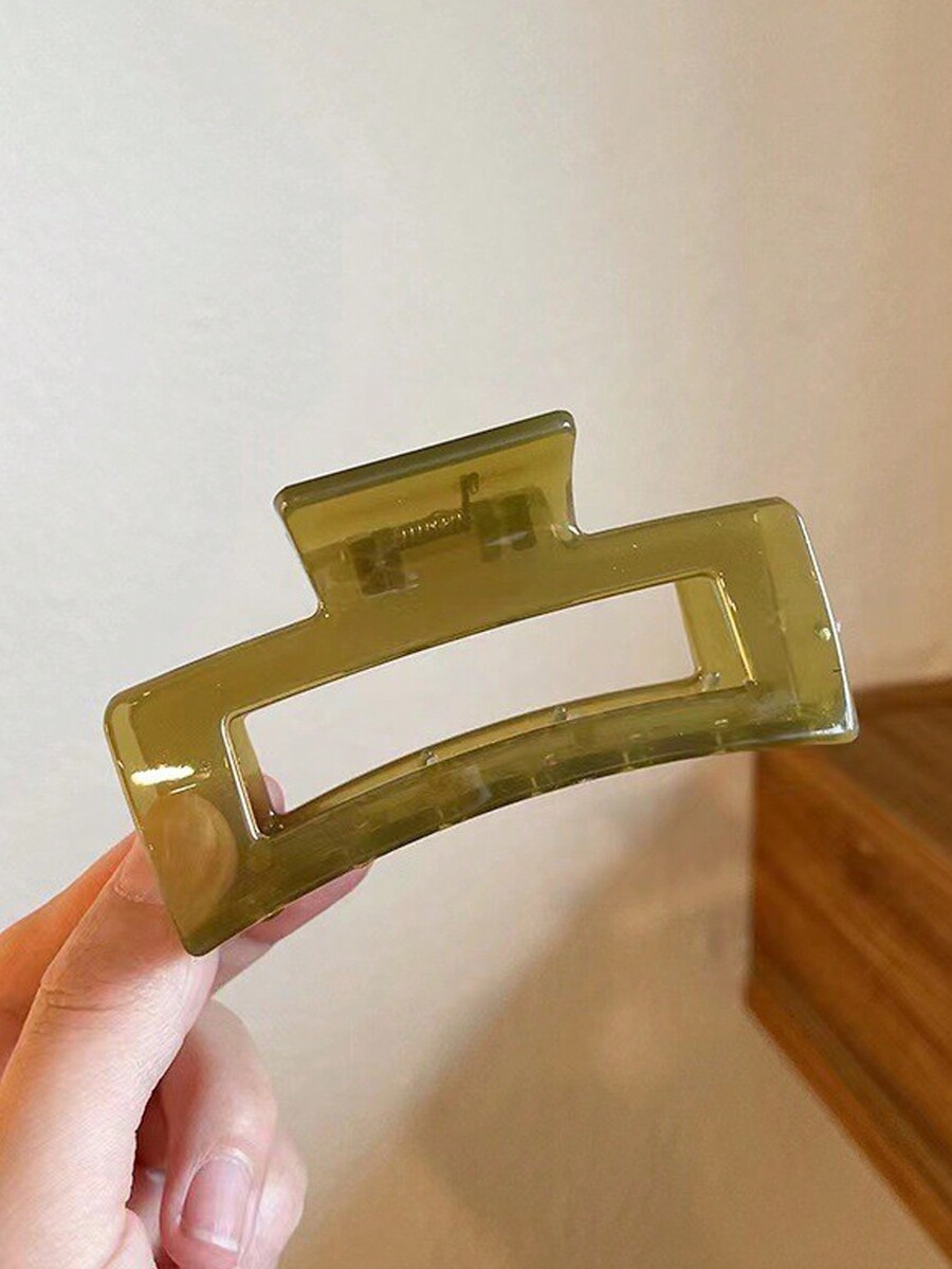 4pcs Jelly Hair Clips, Simple Square Shaped Hair Clamps For Women ...
