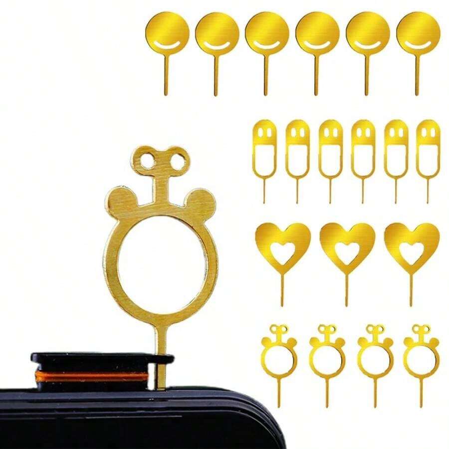 Luxury Golden Sim Card Tray Pin Eject Removal Tool, Needle Opener ...