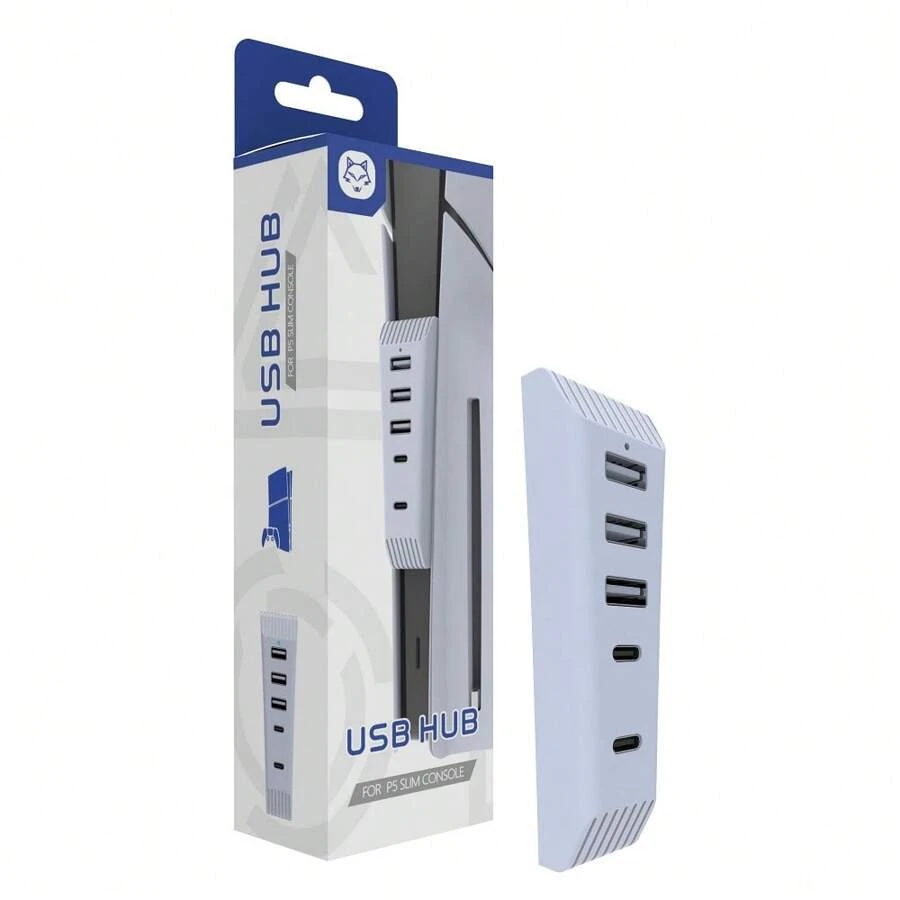 TOPWOLF USB HUB Compatible With PS5 SLIM CONSOLE Professional Design ...