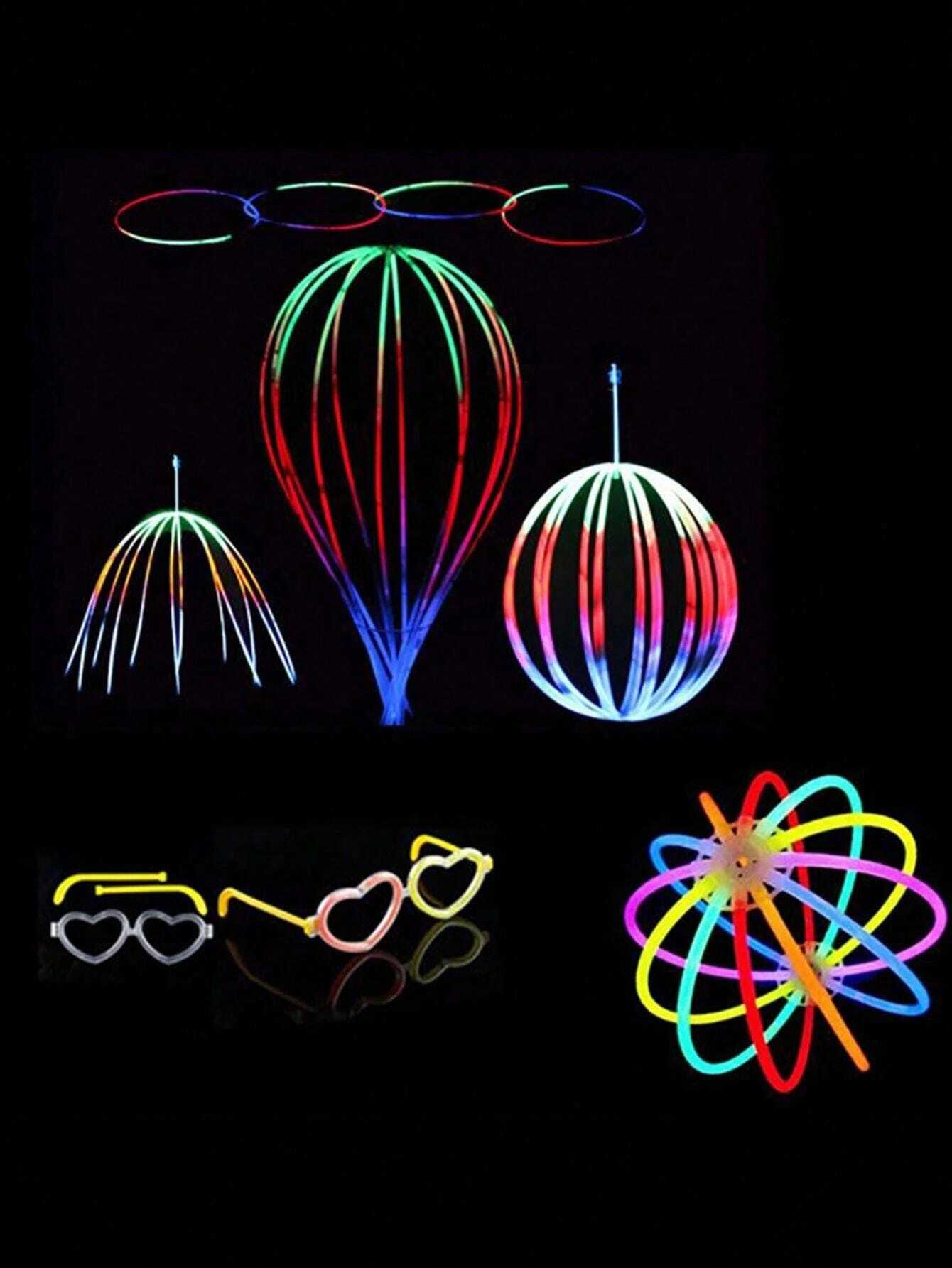 100pcs, Party Fluorescence Glow Sticks, Glow Sticks, Bracelets ...