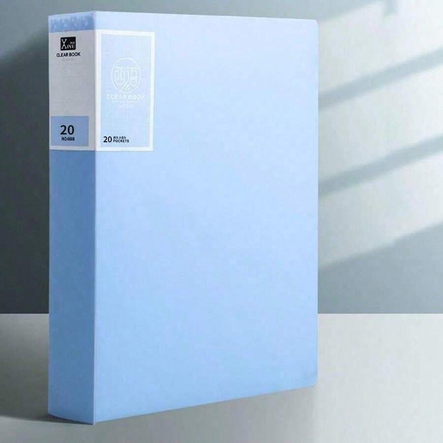 1pc A4 Folder Displaying Paper Pages Transparent Insertable Document ...