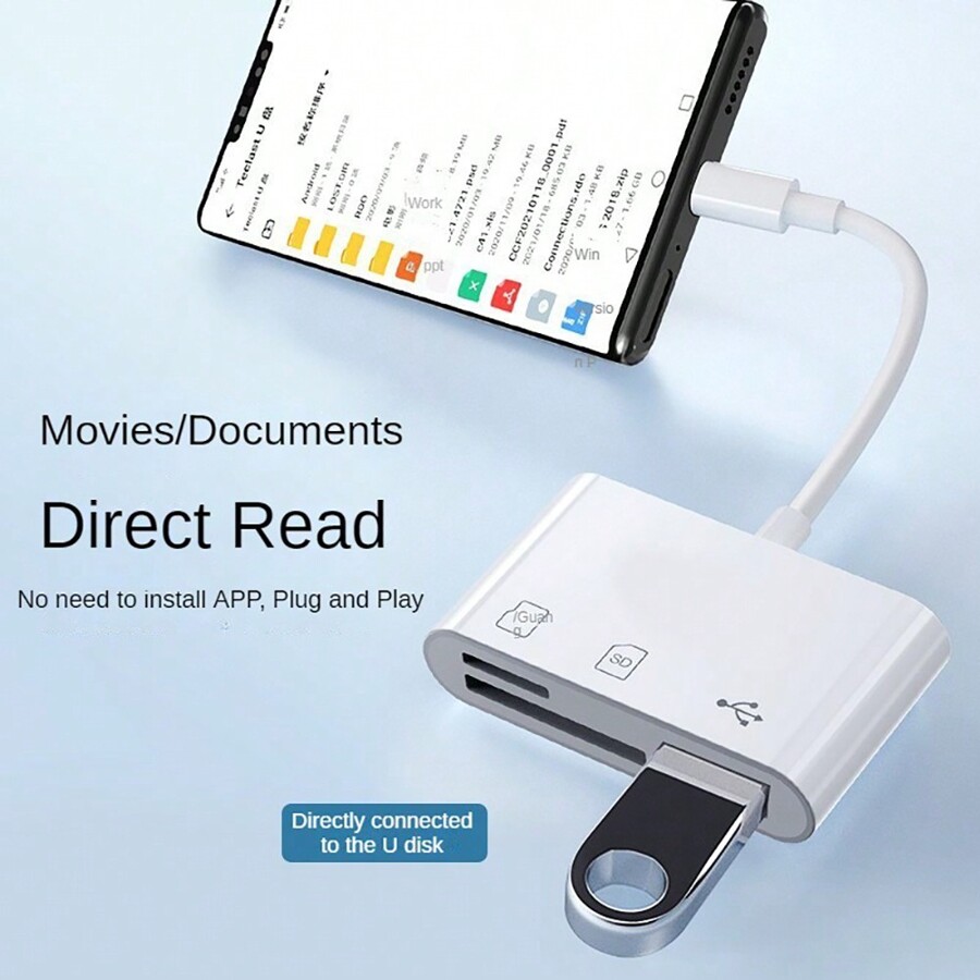 QINQ 1pc Mobile Phone Card Reader Compatible With Storage Card Camera ... QINQ 1pc Mobile Phone Card Reader Compatible With Storage Card Camera ...
