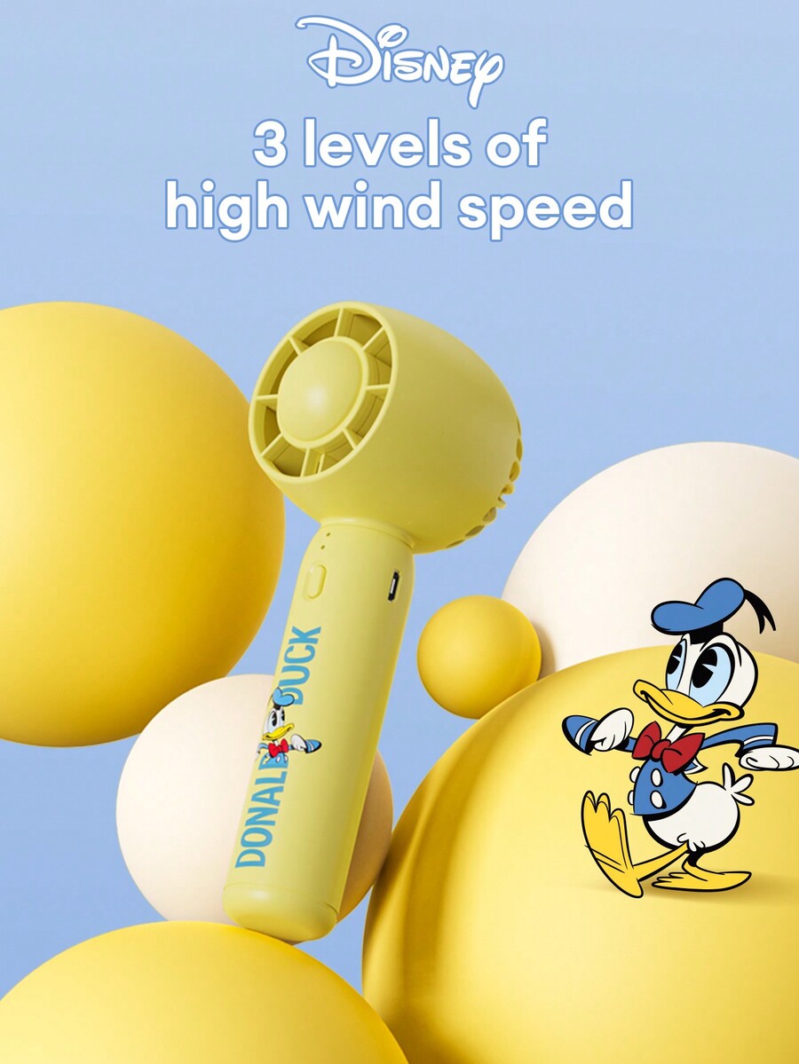 QS-F13 Cute Cartoon Donald Duck USB Fan With Long Battery Life, 3 ...