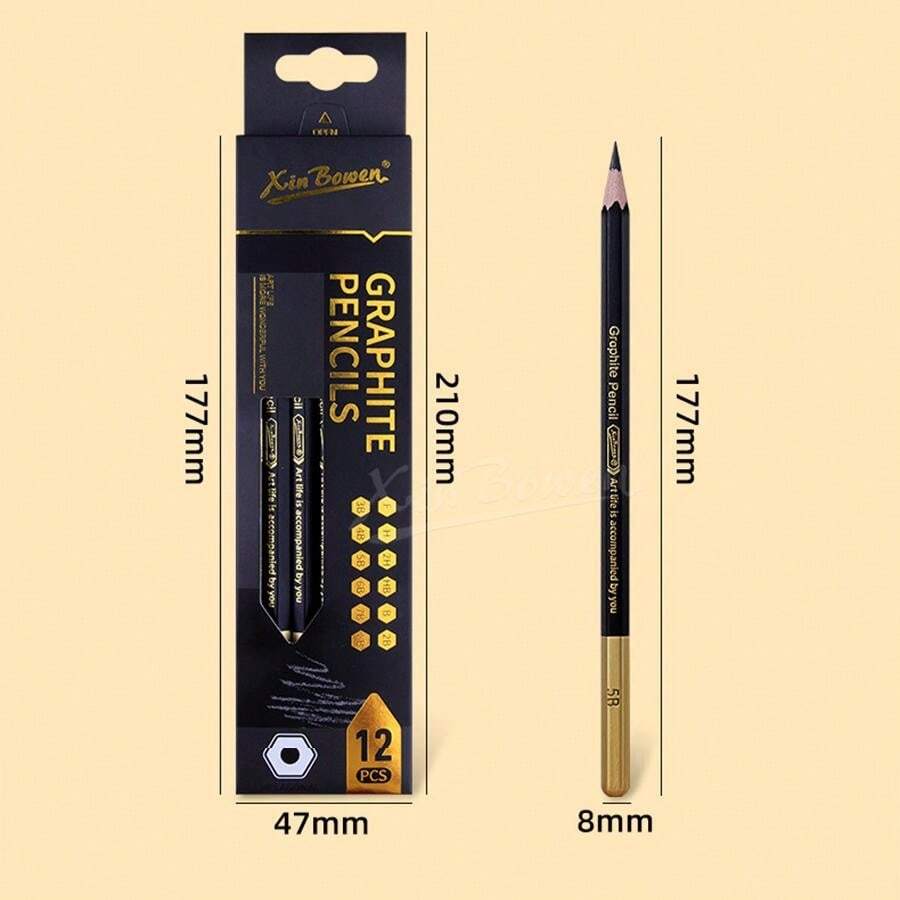 12pcs Drawing Pencil Set, Sketching & Charcoal Pencils, Dedicated For ...