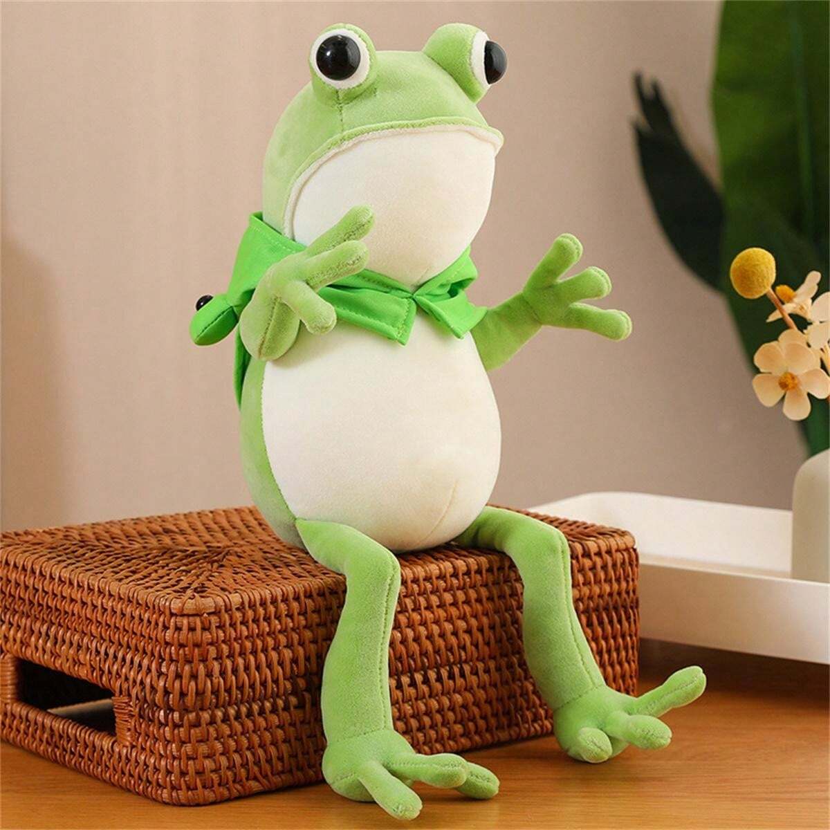 Cute Magical Frog Plush Doll Soft Stuffed Animal Frog Pillow Kawaii ...