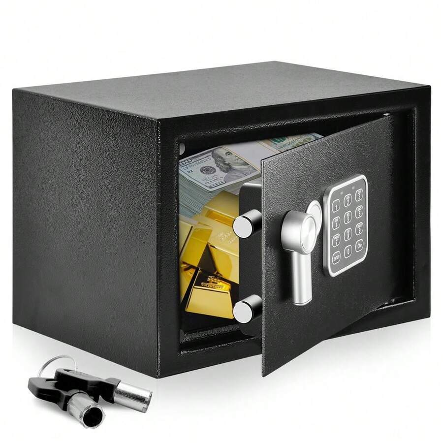 Serenelife Compact Electronic Safe Box With Mechanical Override ...