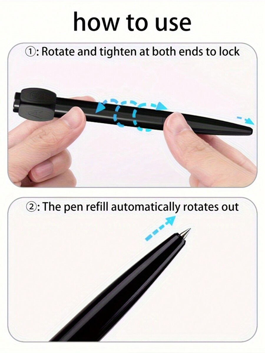 1PC Rotating Pen 1 ABCD Answer Pen In Gift Box Rotary Pen Creative ...