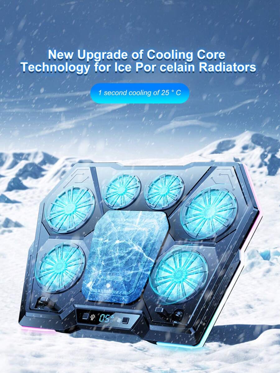 Pressure Air Laptop Heat Sink, Multi-Mode RGB Lighting, Semiconductor ...