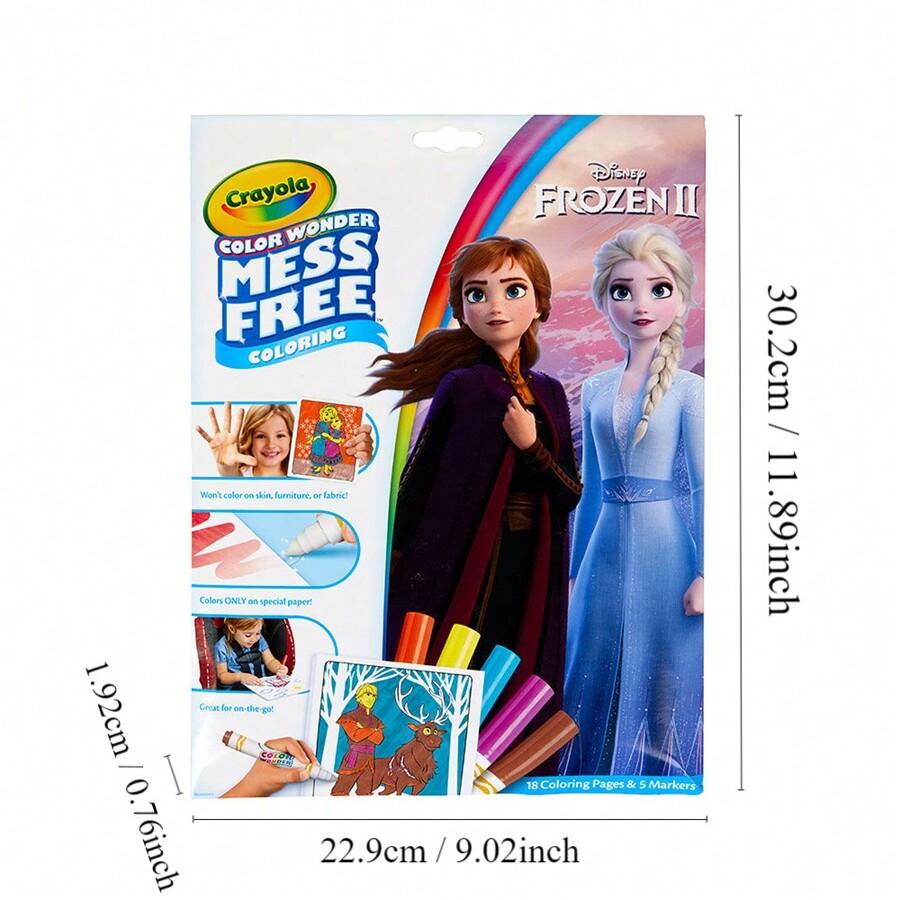 Crayola Crayola Color Wonder Frozen Coloring Pages & Markers, Mess Free ...
