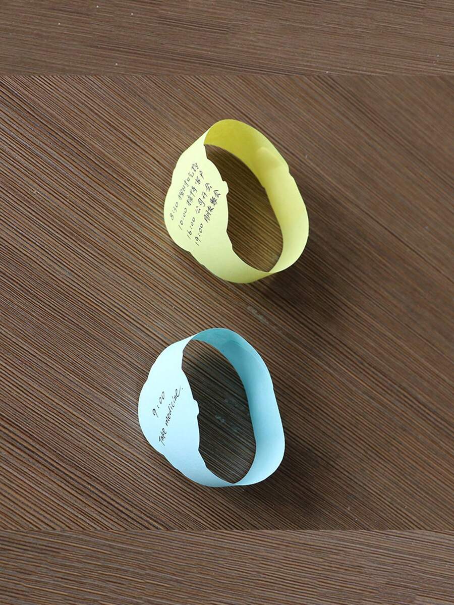 1pc Watch-Shaped Memo Pad Reminder Wristband, Sticky Notes With N Times ...