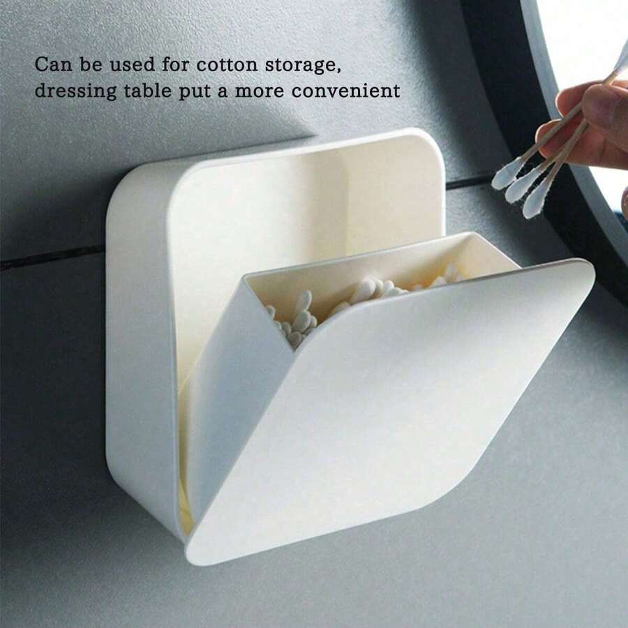 1pc Bathroom Sanitary Napkin Storage Box Wall-Mounted Bathroom Storage ...