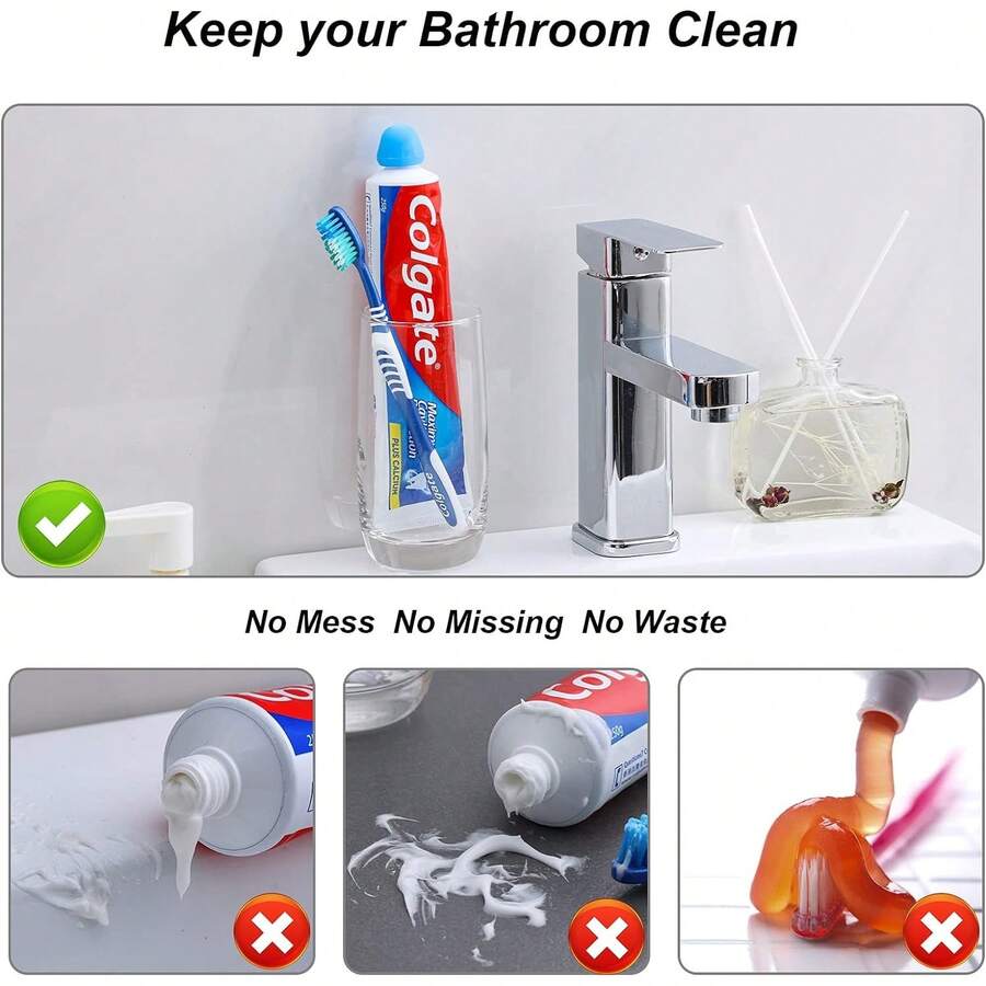 6 Pack Silcone Toothpaste Cap, Reusable Self Closing Toothpaste ...