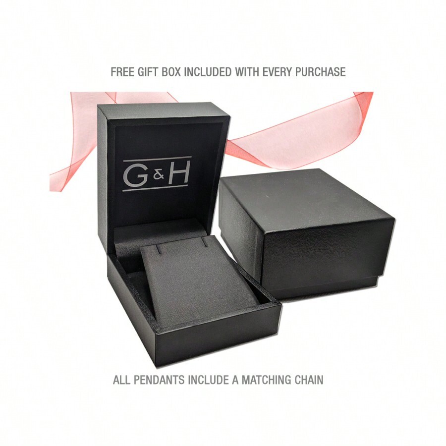 Gem And Harmony Cross Pendant Necklace In Sterling Silver With 18K Gold ...