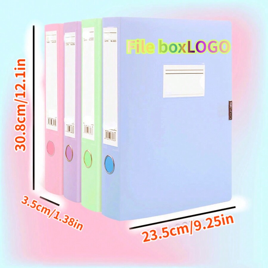 10pcs Morandi Colored A4 File Storage Box, Minimalist Accounting ...