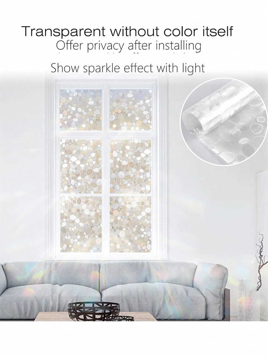 1 Roll Photochromic Glass Window Privacy Film, Rainbow Glass Window ...