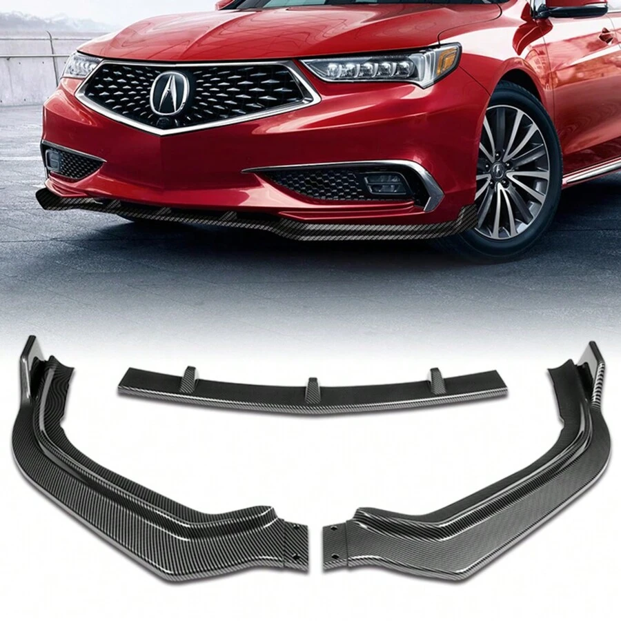 For 2018 2019 2020 Acura TLX STP-Style Front Bumper Splitter Spoiler ...