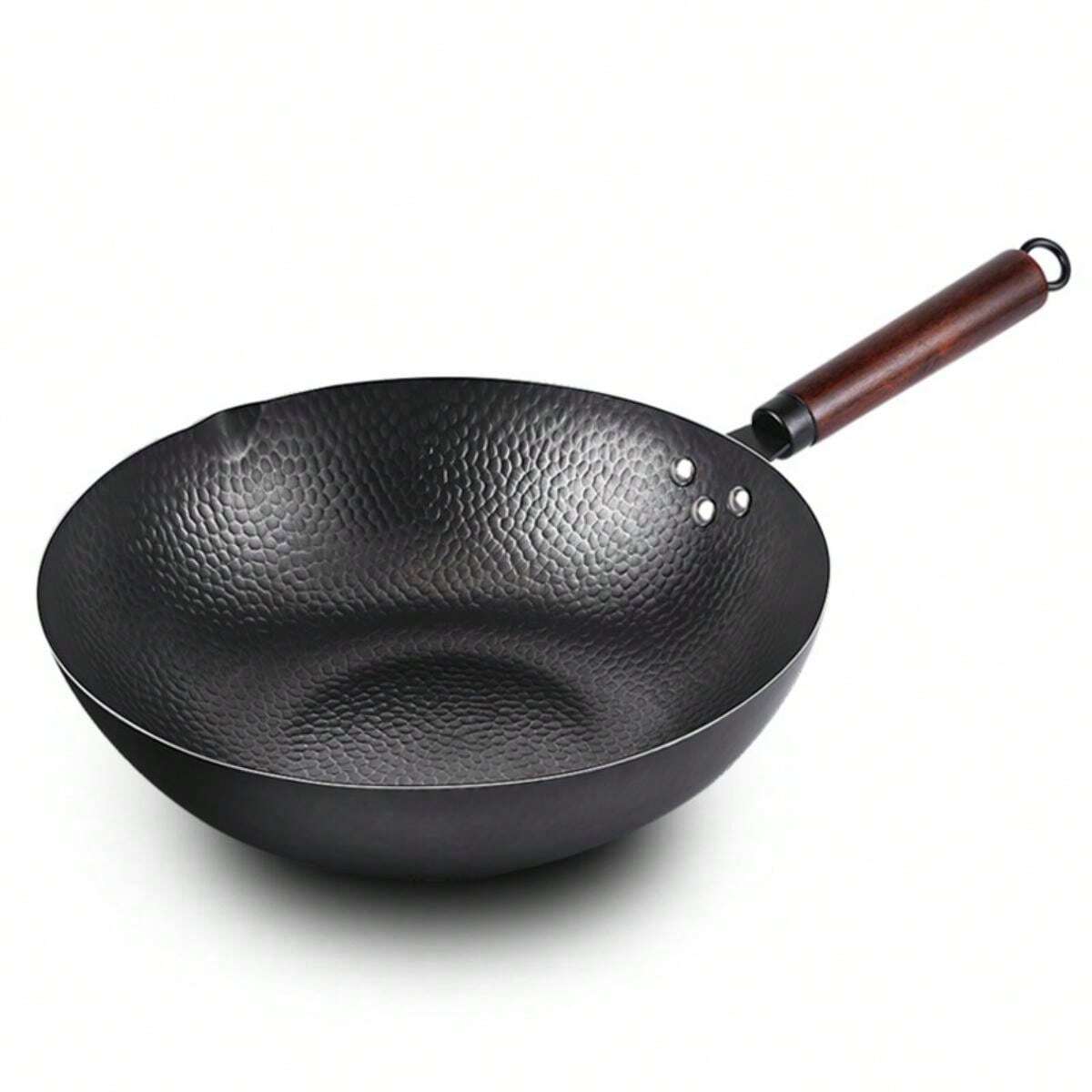 New Handcrafted Thick Oil-Free Non-Stick Iron Wok, Suitable For ...