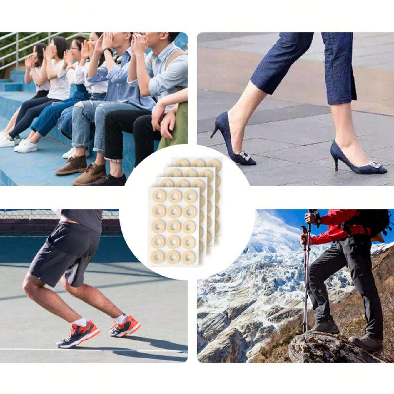 15/45/60pieces Latex Anti Friction Protective Patch, Anti Calluses Foot ...