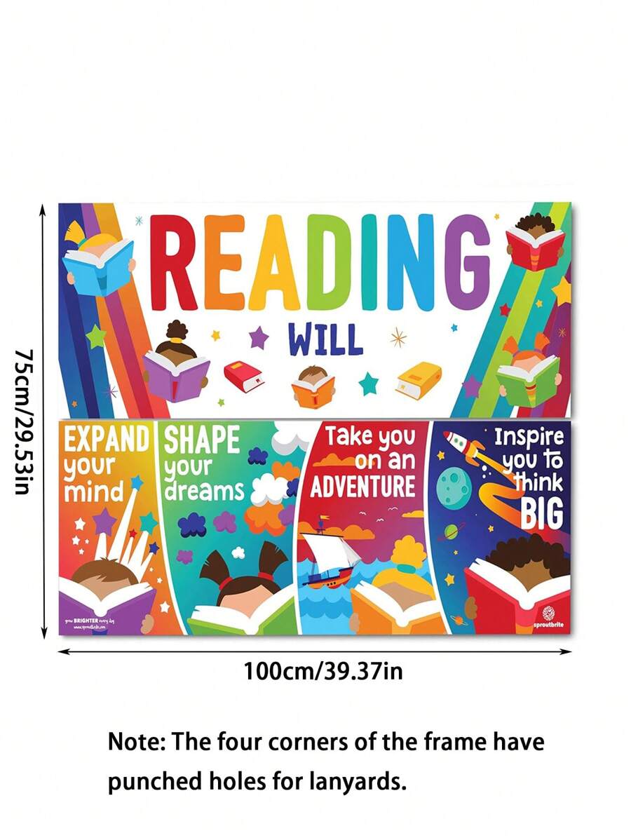 Chalkboard Decorations - Reading Banners And Posters - Bulletin Boards ...