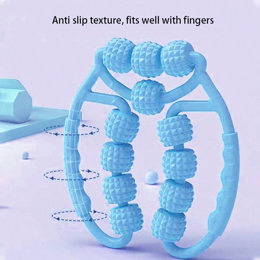 1pc Upgraded 12-Wheel Circular Leg Massager, Slim Calves & Back, Muscle ...