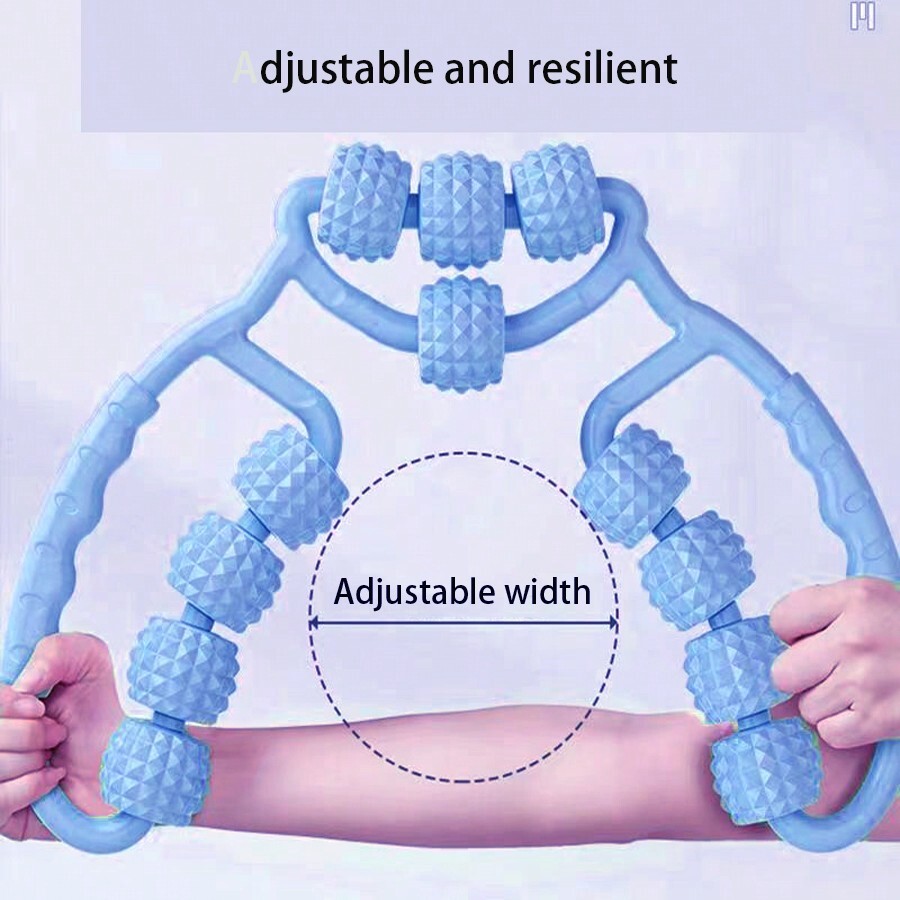 1pc Upgraded 12-Wheel Circular Leg Massager, Slim Calves & Back, Muscle ...