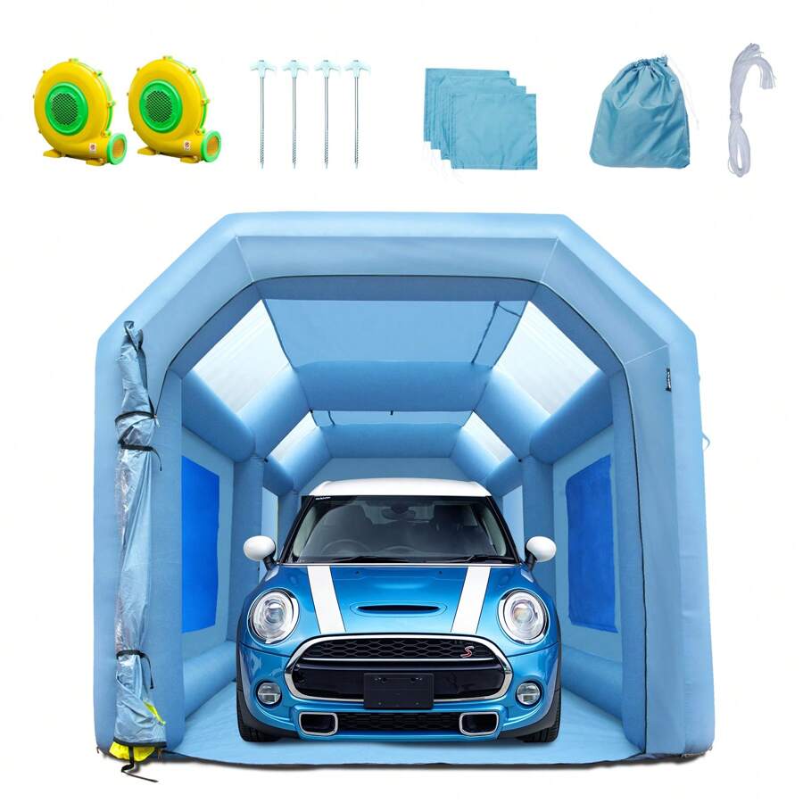 VEVOR 20x10x8ft Inflatable Paint Booth Inflatable Spray Booth High ...