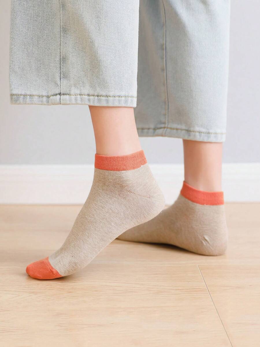 8 pares de calcetines cortos asimétricos casuales para mujer ...
