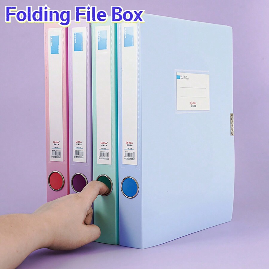 10pcs Morandi Colored A4 File Storage Box, Minimalist Accounting ...