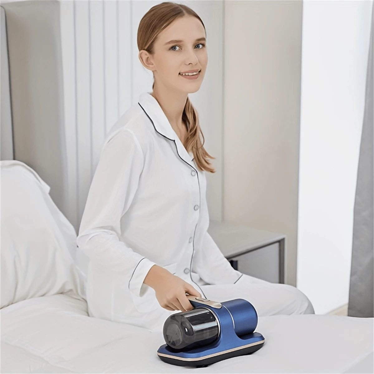 1pc Household Mite Remover, Small Rechargeable Vacuum Cleaner, Can Be ...