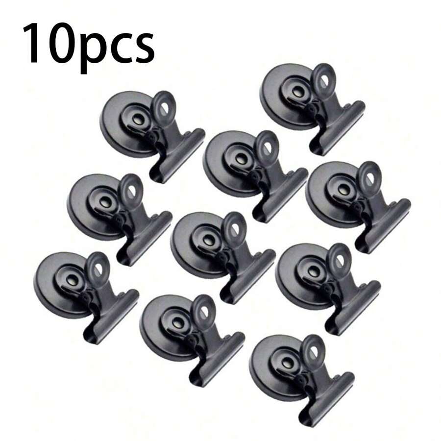 10pcs Stainless Steel Round Head Clips, Metal Refrigerator Magnet ...