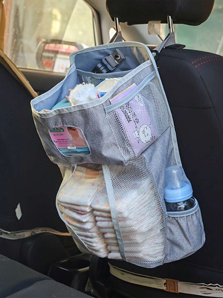 Large Capacity Baby Storage Bag, Car Backseat Hanging Storage Bag ...