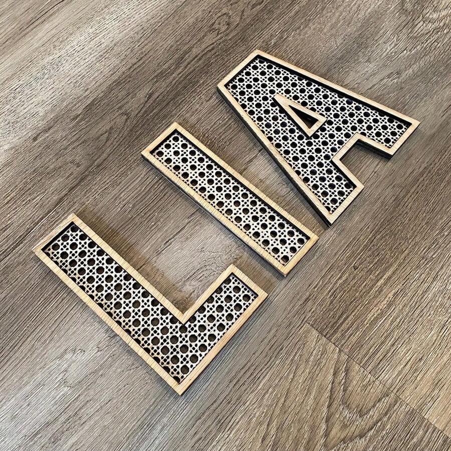 1/2pcs Wooden Letter Boards, Adjustable Bohemian Style Name Plates, 3D ...