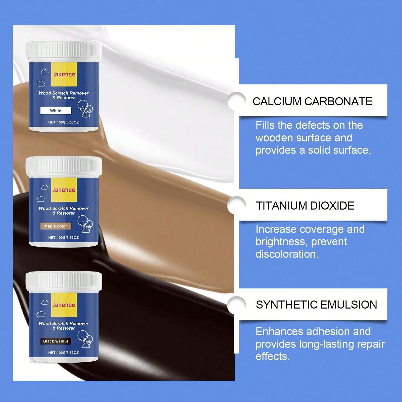 Wood Furniture Repair Paste White Black Brown Furniture Color Repair ...