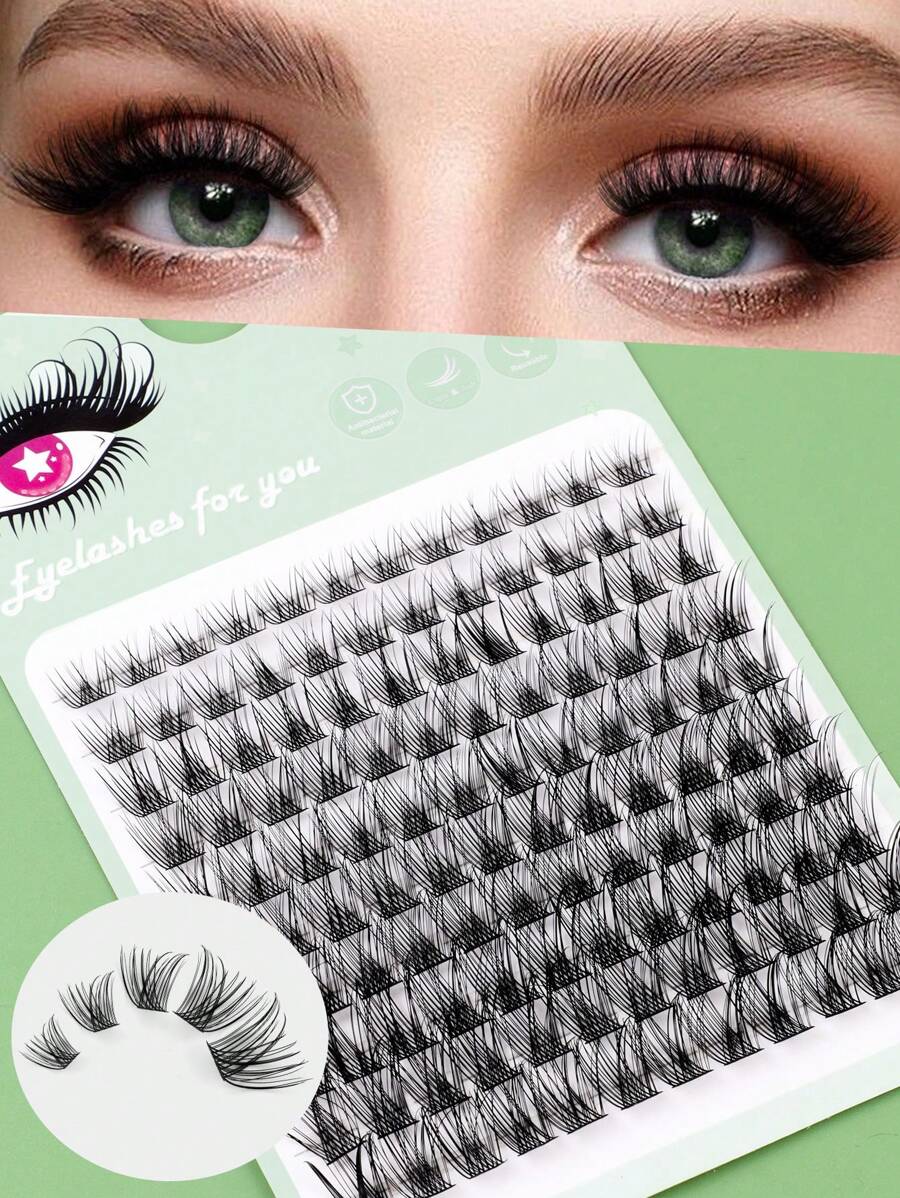 120 Cluster Eyelash C Curl Blend 10-16mm Single Eyelash Cluster Soft ...