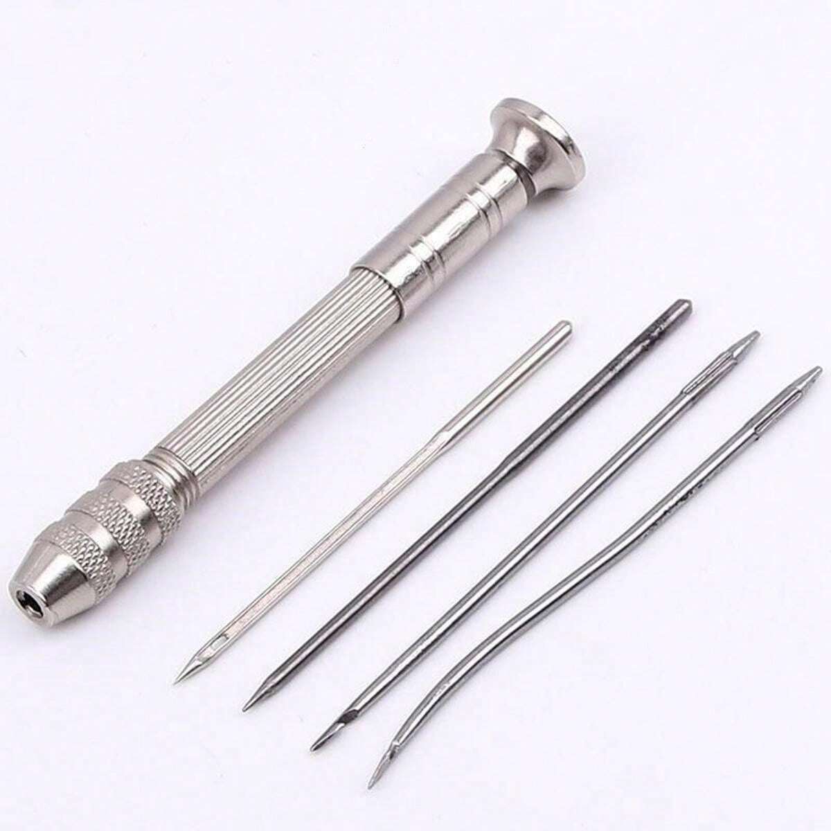 1 Set Interchangeable Needles, Multi-Functional Awl For Leather Sewing ...