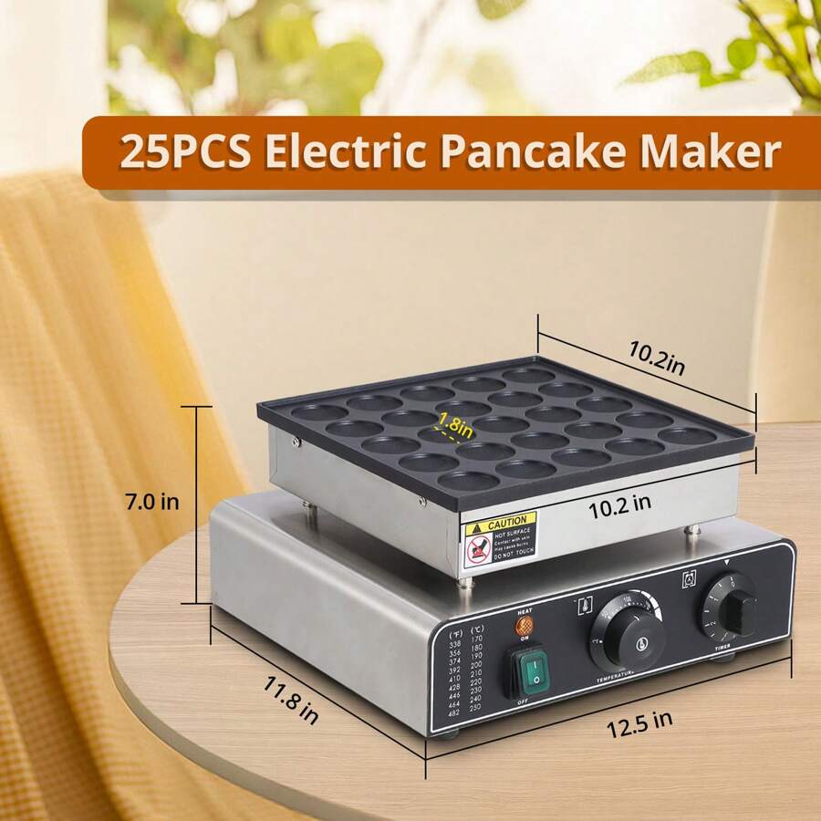 Mini Muffin Maker, 50 Hole Stainless Steel Electric Muffin Maker With ...