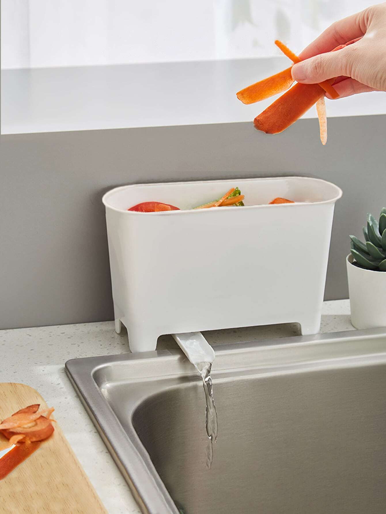 1pc Drainable Waste Separation Sink Box For Kitchen Sink, Suitable For ...
