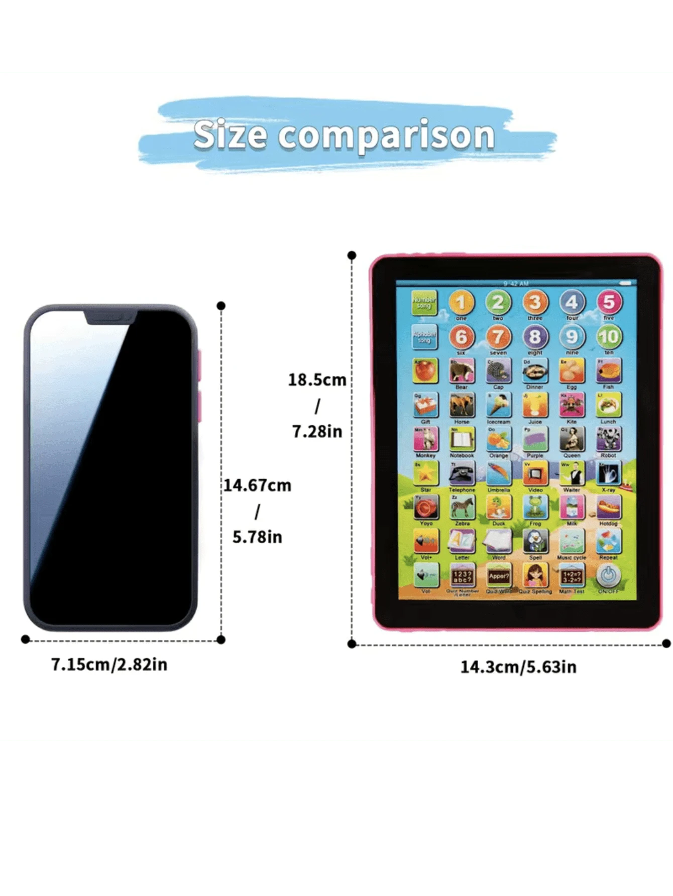 Tableta de aprendizaje de inglés para niños con función táctil y sonido ...