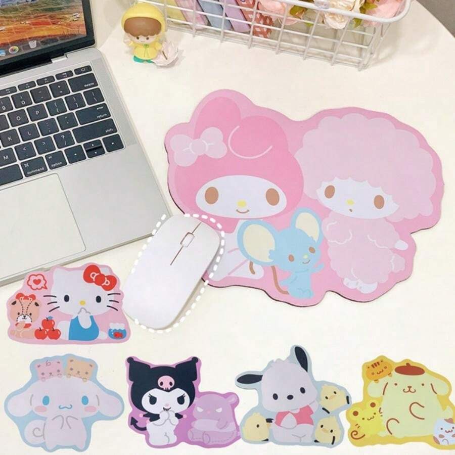 Sanrio 1pc Kawaii Mouse Pads Computer Cute Asymmetric Melody Anti-Slip ...