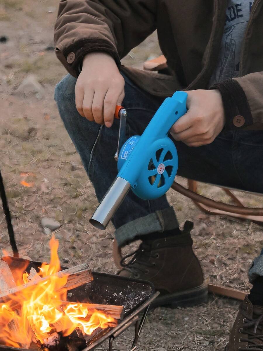 Outdoor Hand Crank Air Blower, Camping BBQ Fire Starter Tool, Mini Hand ...