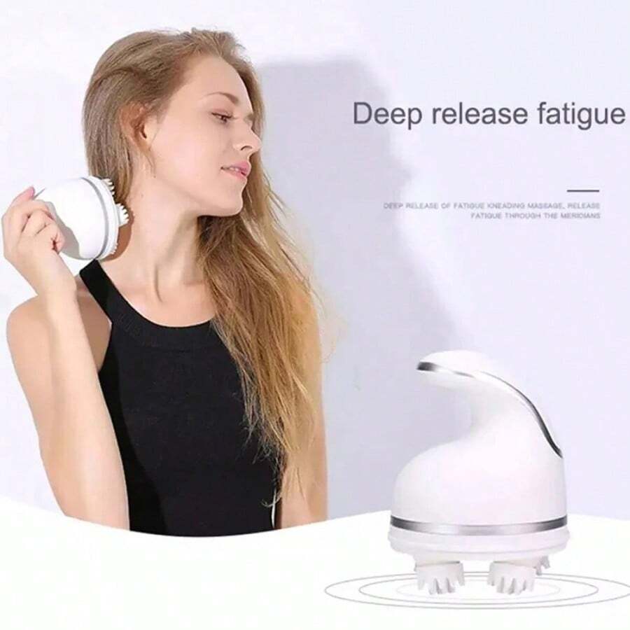 Electric Scalp Massager Head Massage Stimulate Hair Growth Deep Blood ...