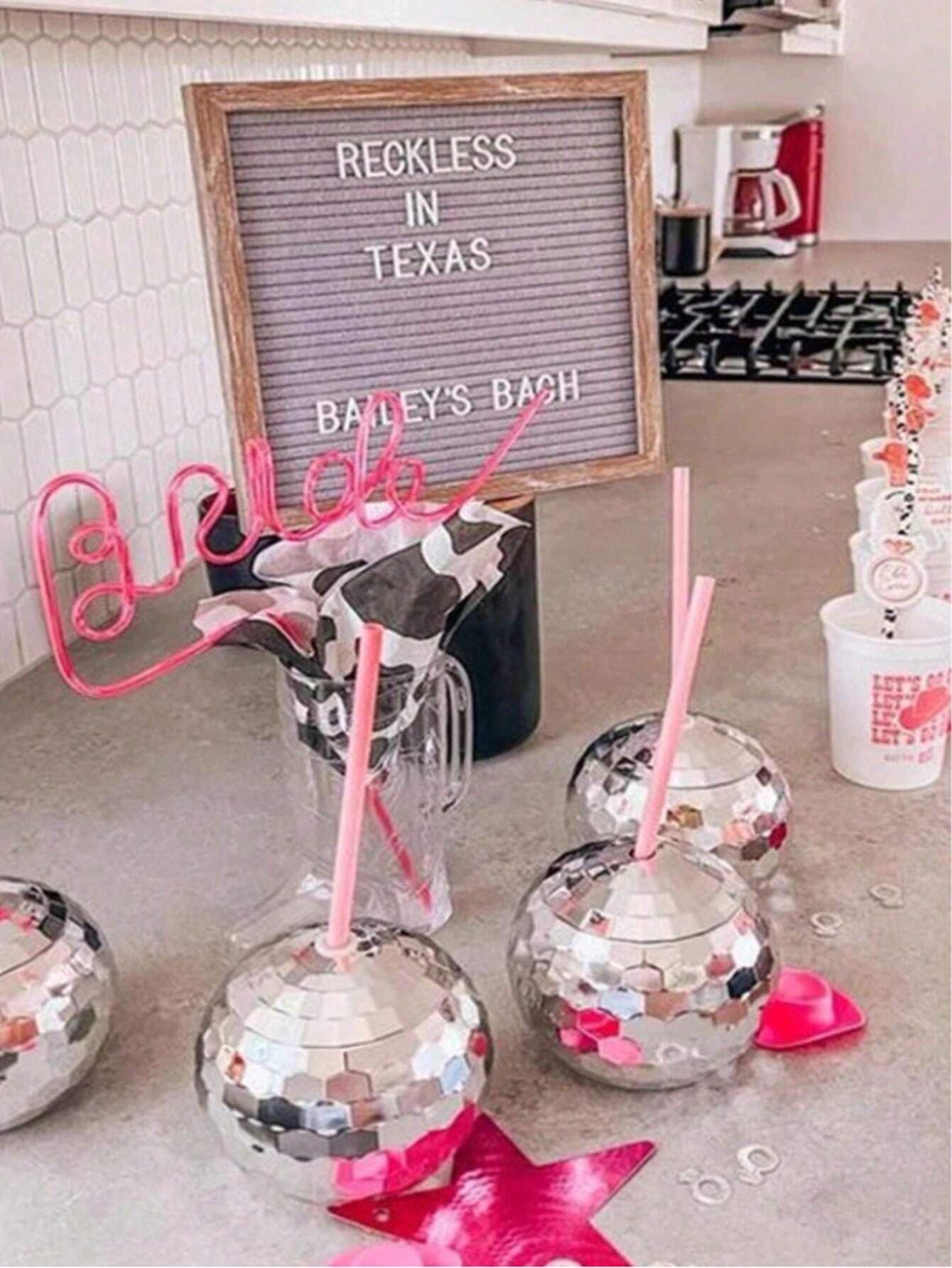 1pc Disco Ball Cup Cocktail Container For Parties, Weddings, Nightclubs ...