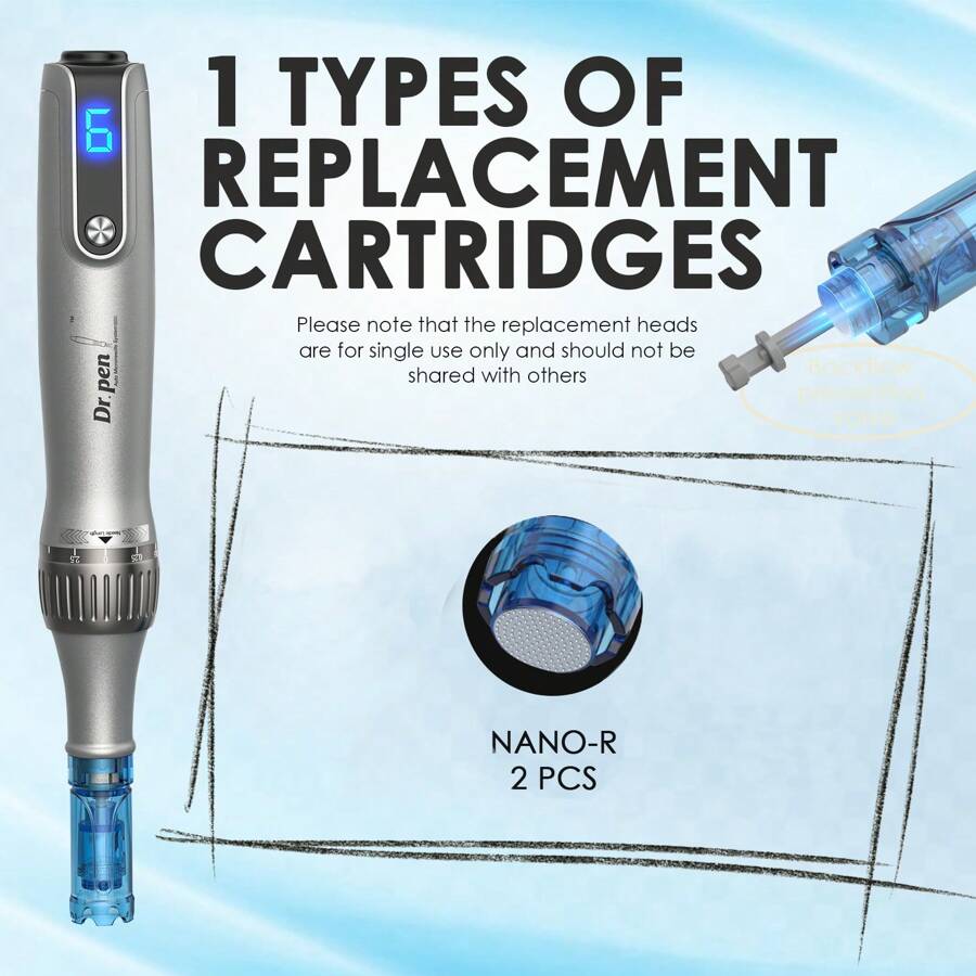 Dr Pen Professional Microneedling Pen M8S With 4 Pc NANO | SHEIN Brasil